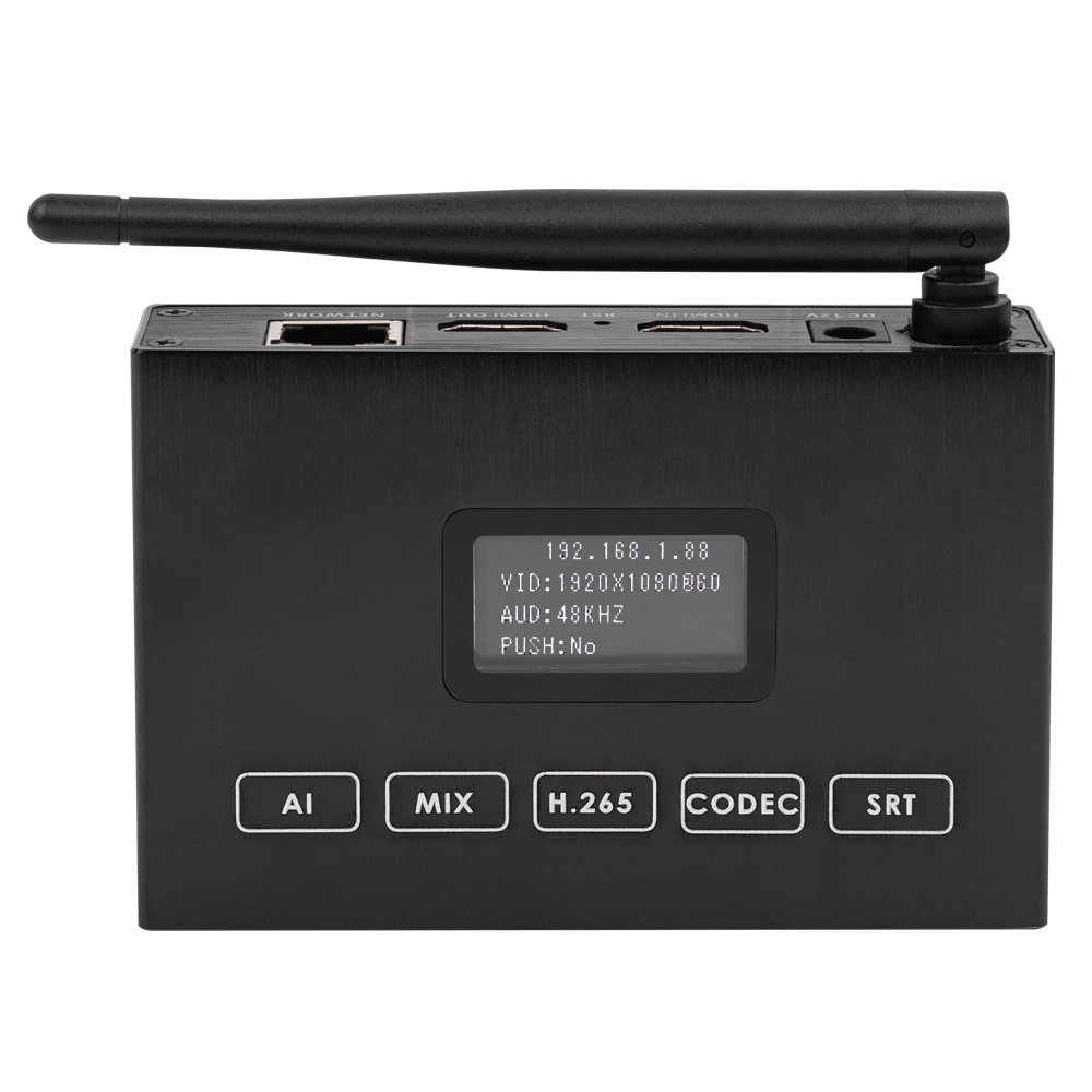 WiFi HDMI Encoder w/OLED Screen | 1080P 60FPS Wireless Streaming | EXVIST