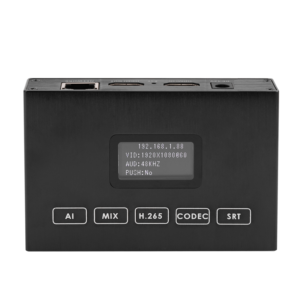 Basic HDMI Encoder w/OLED Screen | 1080P Loopout & USB | EXVIST