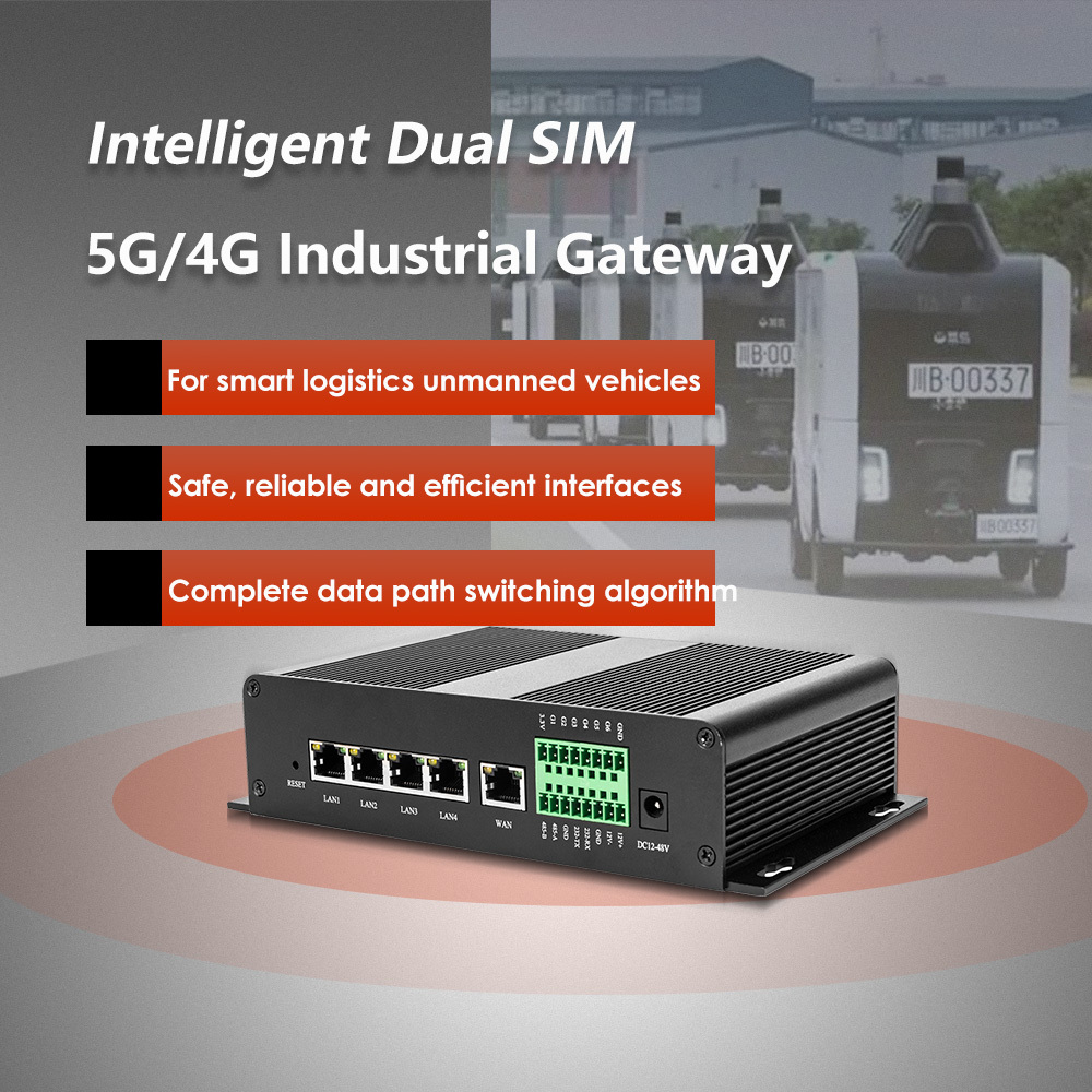 Dual SIM 5G LTE Industrial Router with Sucker Antenna | EXVIST