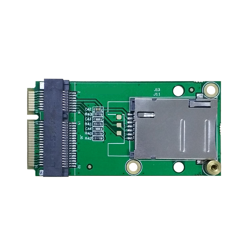 4G LTE Mini PCIe to Mini PCIe Adapter with Push SIM Slot