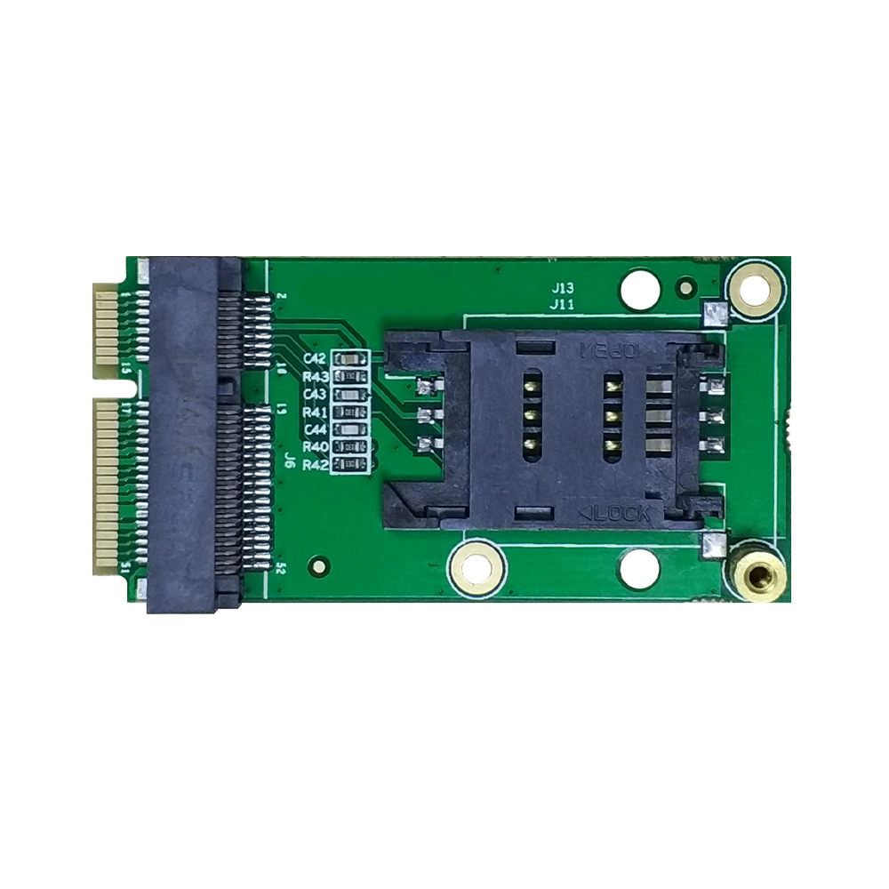 4G LTE Mini PCIe to Mini PCIe Adapter with Flip SIM Slot