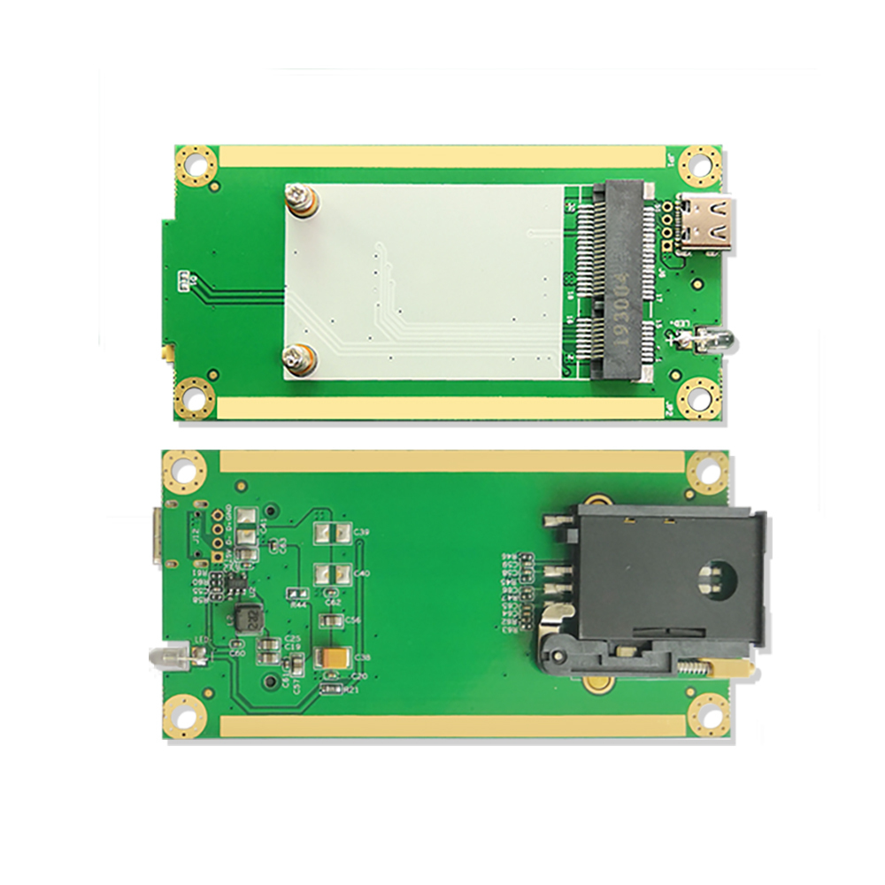 Mini PCIe to USB Type-C Adapter w/SIM Slot for LTE M2M Applications